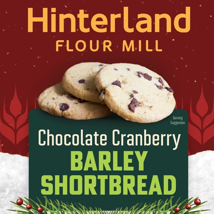 Chocolate Cranberry Shortbread Cookie Mix